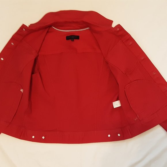 Talbots | Jackets & Coats | Talbots Dragonfly Denim Jacket Petite Smal ...